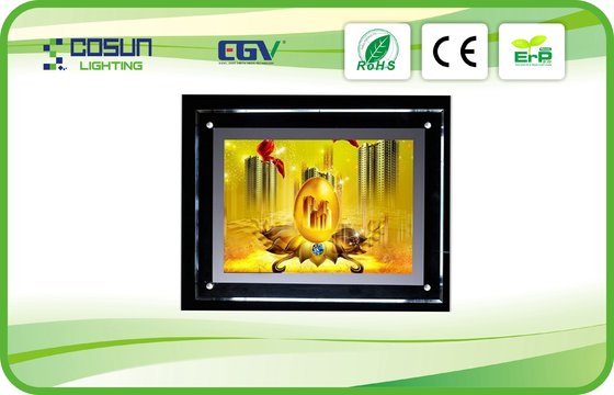 LED Acrylic Panel Crystal Slim Light Box Thin Single Side Decoration