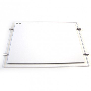 Single Sided Wall Mounted Super Slim LED Crystal Light Boxes, A3 Size