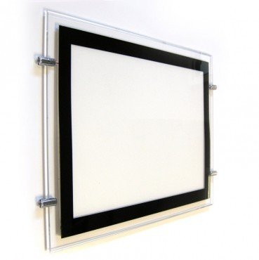 Single Sided Wall Mounted Super Slim LED Crystal Light Boxes, A3 Size