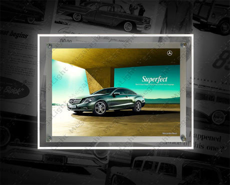 Eco-Friendly SMD2835 Acrylic Crystal Slim LED Light Box For Airport Double Sided CE UL Approve