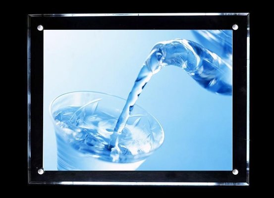 Double Sided Display Crystal Slim Light Box For Advertising Show