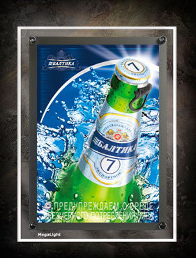Double Sided LED Crystal Slim Light Box Sign For Advertisement , Eco-Friendly