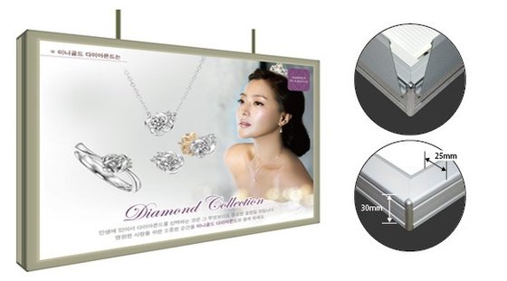 Highest Uniformity Snap Frame Light Box Frames With UL Certificate