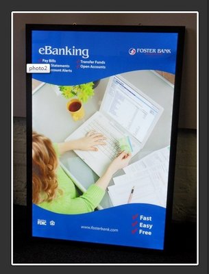 A1 / A2 / A3 A4 Window Poster Frames Light Box for Shop and Restaurant