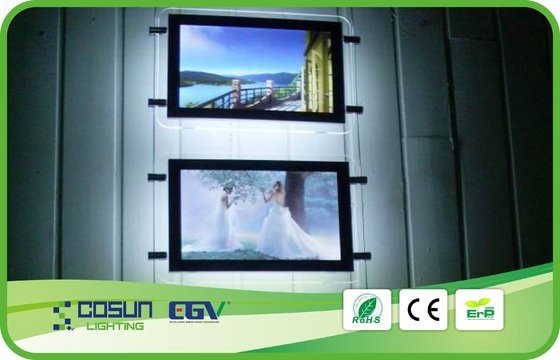 Single Sided Crystal Light Box Acrylic Sheet Poster Frame ISO9001 2008
