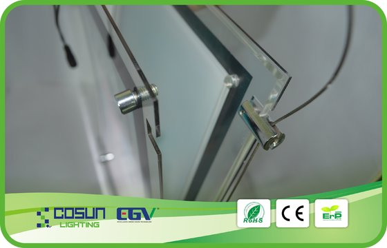 Single Sided Edgelit Crystal Slim Light Box For Advertising Display