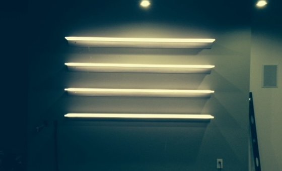 Aluminium  LED Shelf Lighting 600mm x 200mm x 8mm For Display