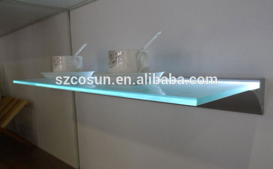 PET laser dotted light guide plate led shelf lighting for shoes display