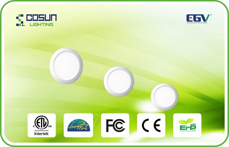 180mm Embedded Recessed Energy Saving LED Downlights For Restaurant , IP50 No RF Interference
