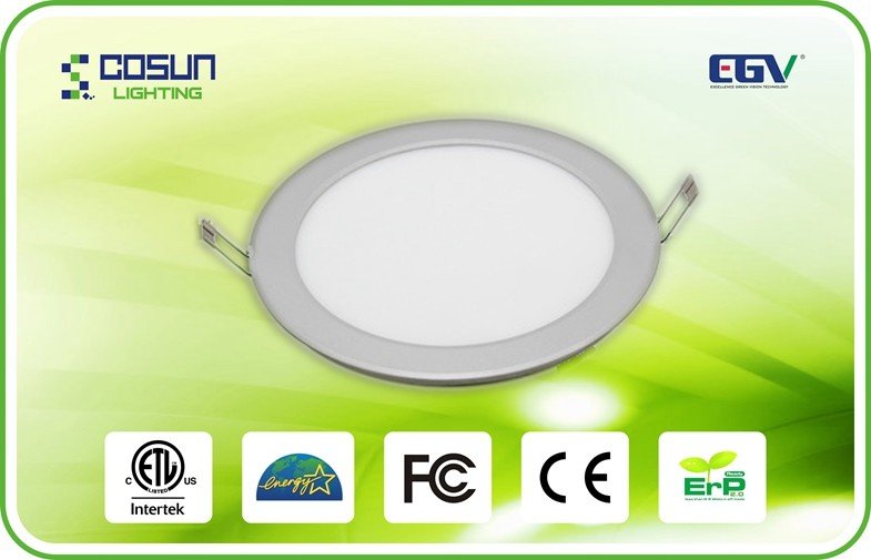 80CRI SMD3014 11mm Ultra Thin Dimmable LED Downlights , 6500K 8 Inch Downlight with 240mm Diameter