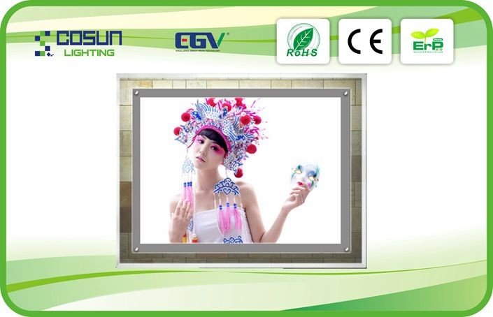 Rectangle Crystal Slim Light Box Ceerp Approved With Standard Size