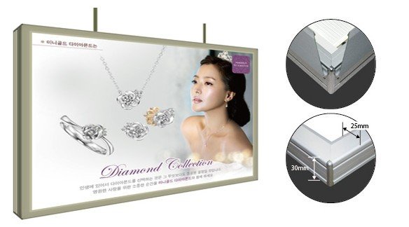 Highest Uniformity Snap Frame Light Box Frames With UL Certificate