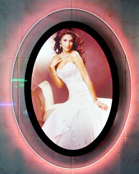 Energy  Saving  Acrylic Crystal Slim Light Box with Photo Frame
