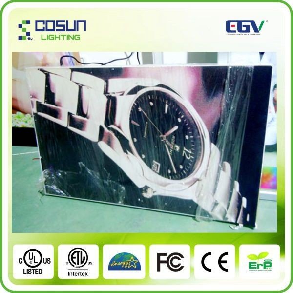 PMMA Wall Mount LED Textile Light Box / 24 Volt Customized SMD3528 LED