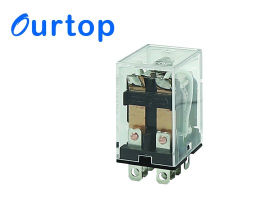 LY2 Electromagnetic Relay Series Fitted Socket PTF08A PTF08A-E PT08 Coil Voltage DC 6V~220V
