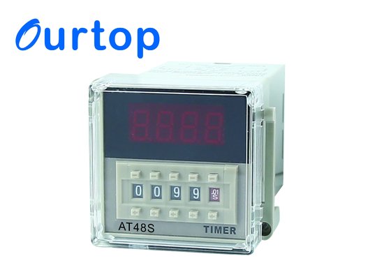 On Delay Off Delay Electronic Timer Relay Switch , Time Control Relay With Digital Display