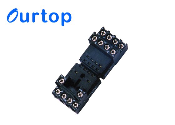 Din Rail Plug Relay Socket Base Screw Terminals 300VAC 5A For ATRM04 Relay