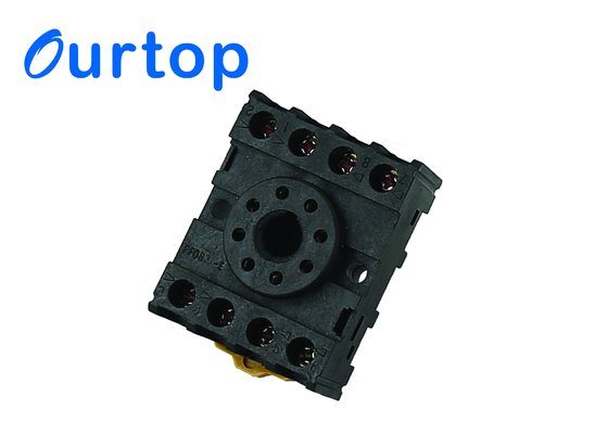 8 Pin Plug In Relay Socket For MK2PN Relay , PF083A-E Standard Electrical Relay Base