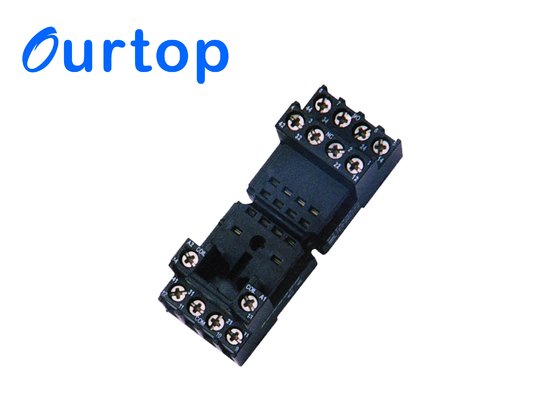 Din Rail Mounted Relay My4 14 Pin Relay Base For General Purpose ASB-14E