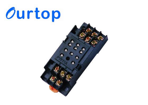 PYF11A Din Rail Relay Socket 11 Pin Terminal For Relay My3 My3N Rated Current 5A