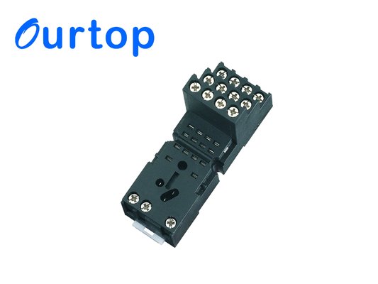 Wholesale ASC-14E Din Rail Relay Socket , My4N Relay Base 14 Pin 300VAC 5A