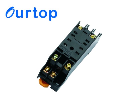 Relay My2 Panel Mounted Din Rail Relay Socket , Plug In 8 Pin Relay Base PYF08A