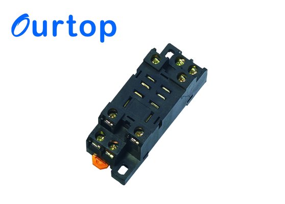 Relay Ly2N 8 Pin Relay Socket Base Din Rail Mounted With Screw Terminals