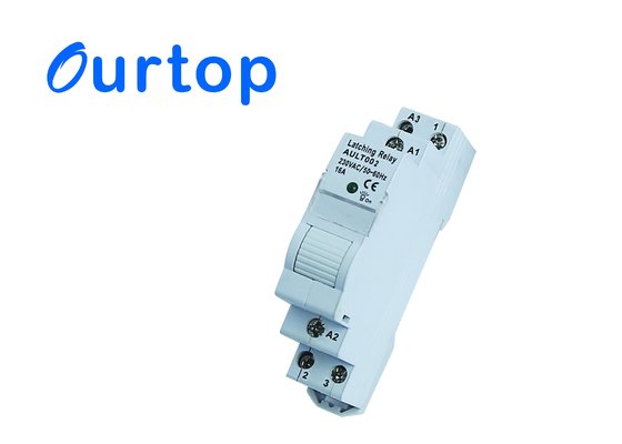 Electronic Memory Din Rail Latching Relay Step Relay SPDT 1NO+1NC 24VAC 50-60Hz