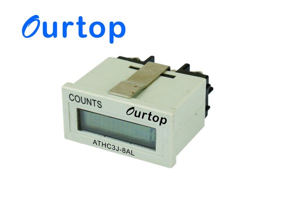 Mechanical Digital Hour Counter Meter 8 Bit LCD Display With Internal Lithium Battery