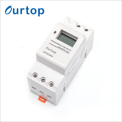 Automatic Din Rail Programmable Digital Timer Switch With LCD Display