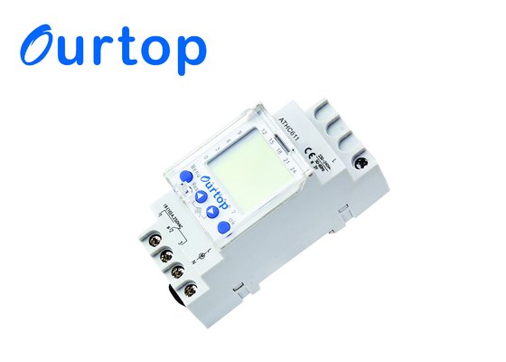 240VAC Programmable Digital Timer Switch , 24 Hour / Seven Day Timer Switch 1 Channel