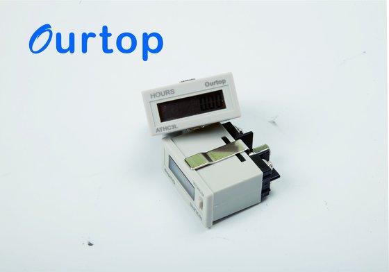 Battery Operated Hour Meter Counter With 6.7mm LCD Display DC5-30V Input