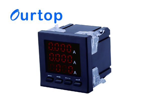 Digital Panel Mount Current Meter Ampere Meter Single Phase With LED Display