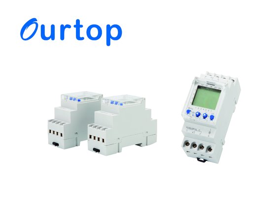 Din Rail Timer Switch With Automatic Summer Winter Time Changeover LCD Display