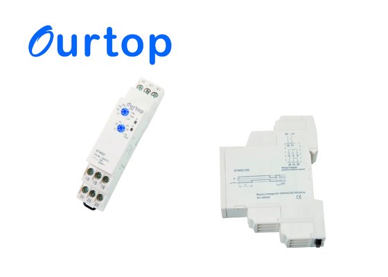 Din Rail Mounted Multifunction Timer Relay , Staircase Timer Switch Multi Voltage