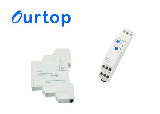 Electronic Multifunction Timer Relay On Delay , Din Rail Timer Relay OEM / ODM