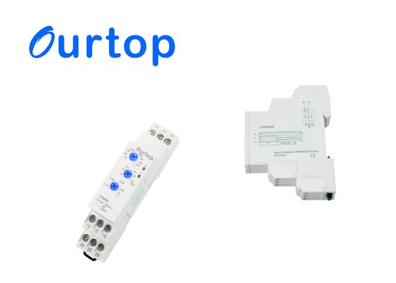 Electronic Staircase Multifunction Timer Relay SPDT DIN Rail Multi Voltage Customized