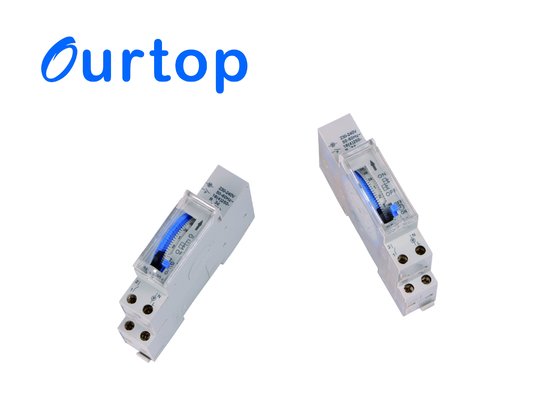 Analogue Din Rail Mechanical Timer Switch Programmable 1 Channel Auto Control