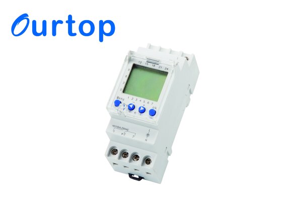 Digital Programmable Din Rail Timer Switch Daily Weekly Program Weatherproof