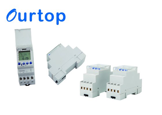 24 Hour / 7 Day Din Rail Timer Switch , Programmable Digital Timer Switch