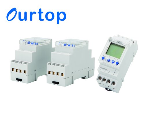 Lithium Battery Powered Timer Switch With LCD Display Daily / Weekly Program