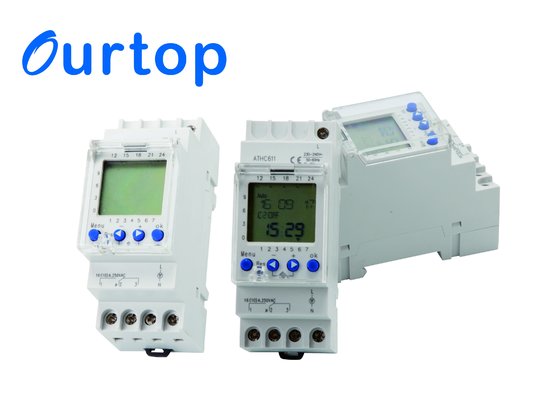 ATHC611 Din Rail Timer Switch 1 Channel With Lithium Battery Operated 16A