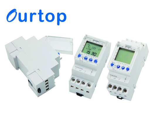 Digital Weekly Seven Day Din Rail Timer Switch Relay Control 16A 250VAC 10A 250VAC