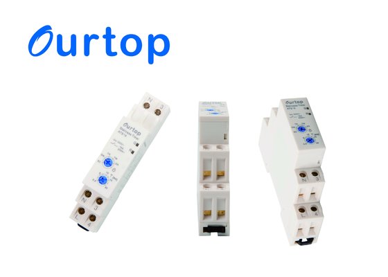 18mm Multi Function Electronic Staircase Timer Switch 16A Din Rail Mounting
