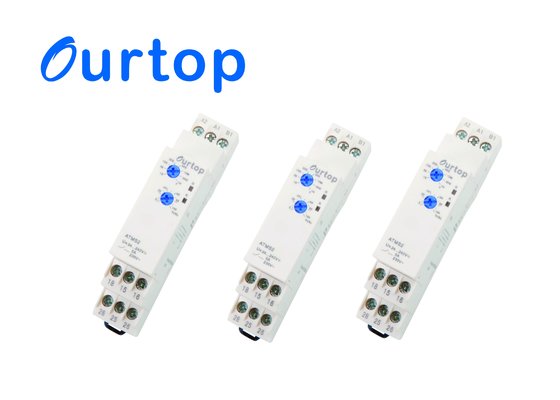 Customized On Off Delay Timer Relay 0.05s~60S , DIN Rail Industrial Timer Relay