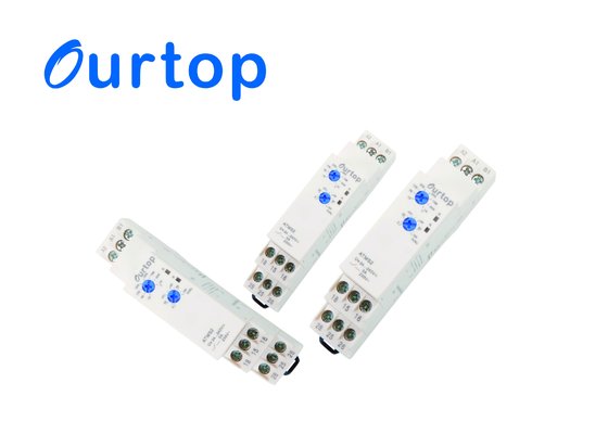 Electric Din Rail Adjustable Timer Relay DPDT 2NO+2NC 0.05s~60s Customized