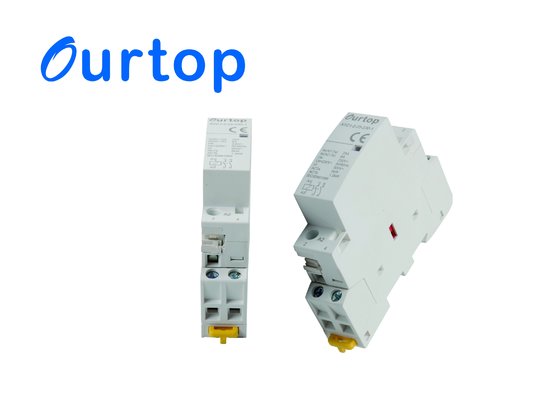Modular 1 Pole NO Din Rail Contactor , Electrical Single Pole AC Contactor
