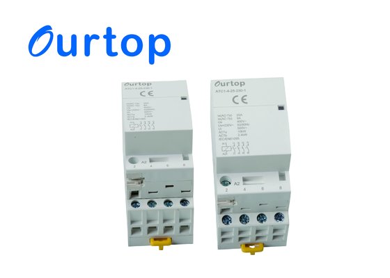 Din Rail Contactor / Modular AC Contactor Control Voltage 24VAC Ac7b 8.5A