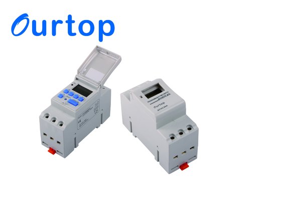 Electronic Programmable 24 Hour Digital Timer Switch Relay Control Din Rail Mounted