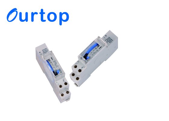 Analogue Mechanical Timer Switch 1 Channel , Programmable Timer 24 Hours Time Switch
